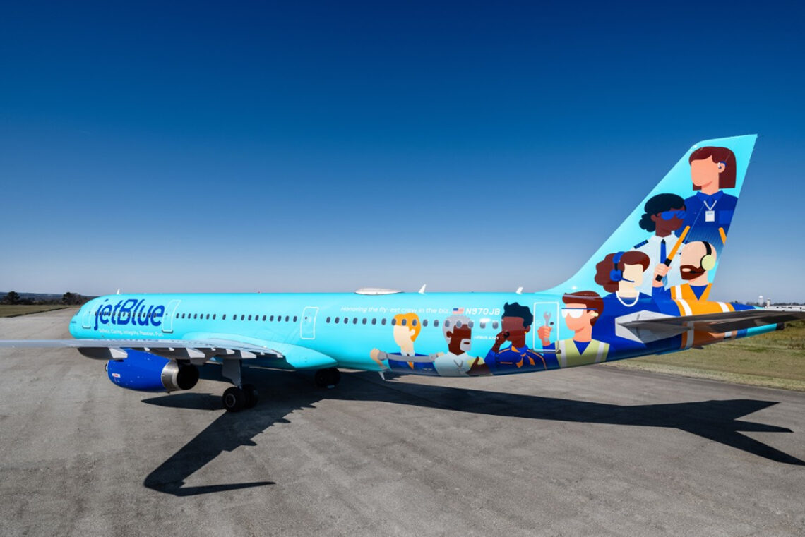 JetBlue marks 25th anniversary with special A321 livery celebrating ...