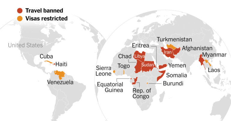 Trump's Travel Ban: Affected Countries (List, Map, Charts) | Myanmar ...