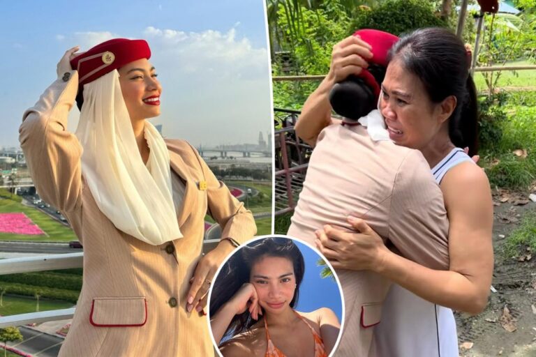 Emirates Flight Attendant Sharon Idone Reunites with Mom After 10 ...